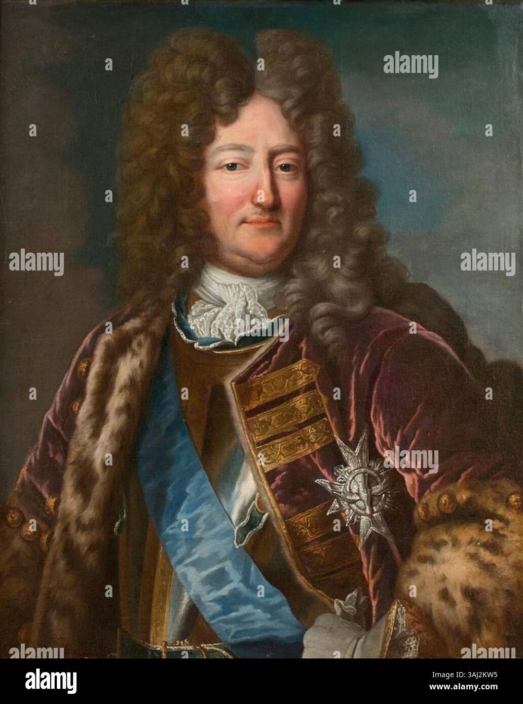 A portrait by the Studio of Hyacinthe Rigaud, featuring Anne Jules de ...