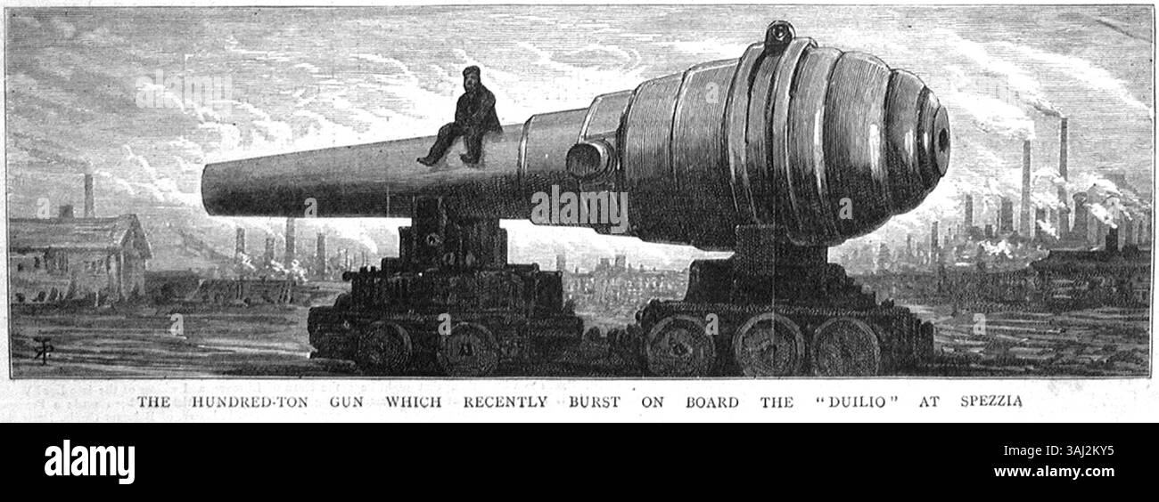 This 1880 illustration depicts the catastrophic failure of a hundred ...