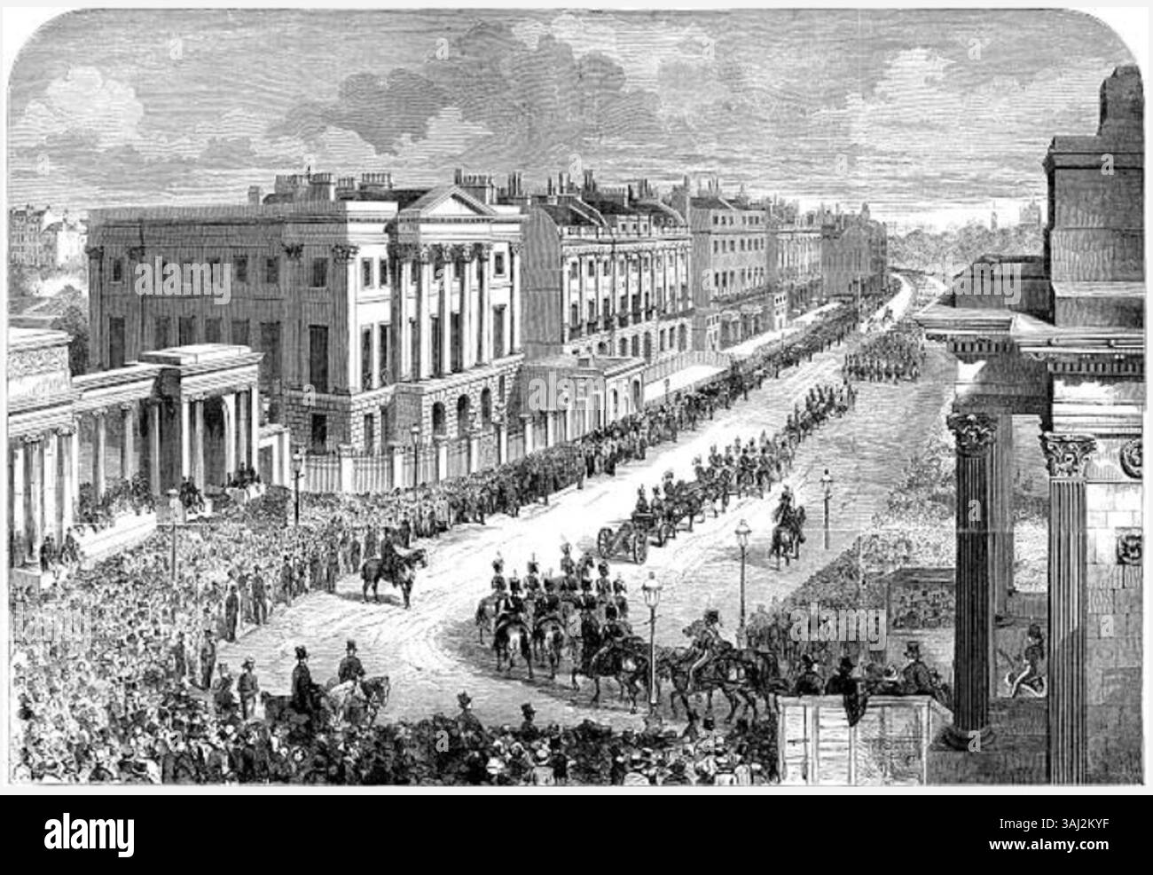 The state funeral of Duke of Wellington in 1852 is depicted as the ...