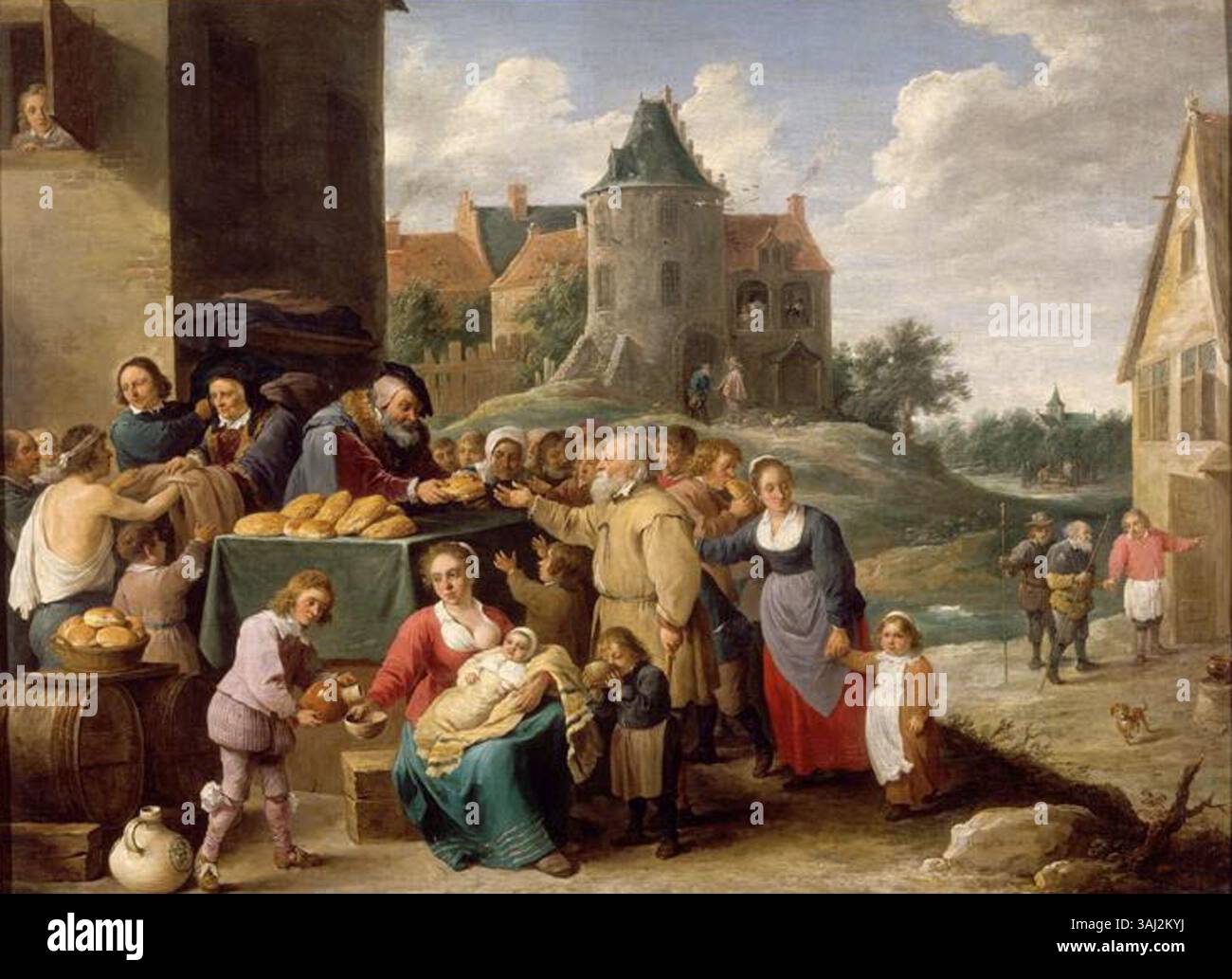 David Teniers the Younger’s Seven Works of Mercy, created in the 1640s ...
