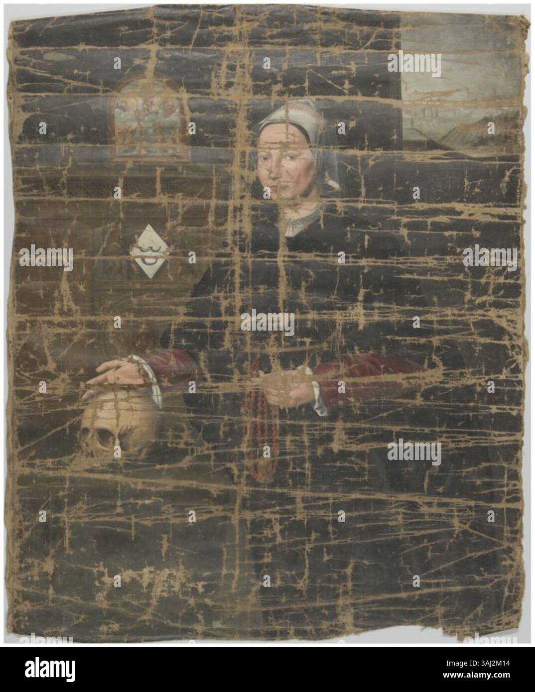 This 1554 oil on canvas portrait depicts Magdalena de Mol-van den Tempel. Painted by an ...