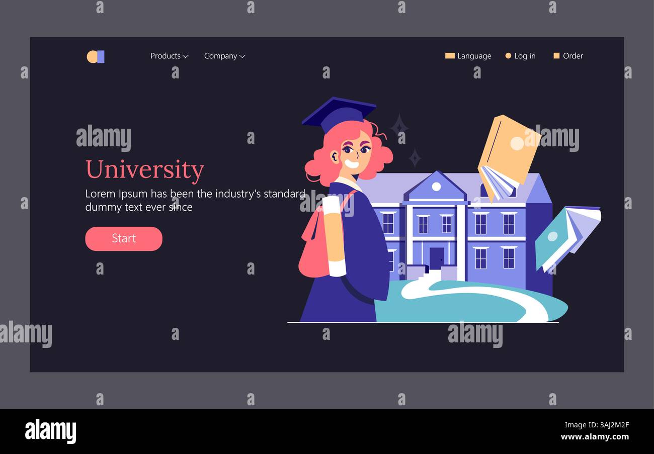 Academic pathway Stock Vector Images - Alamy