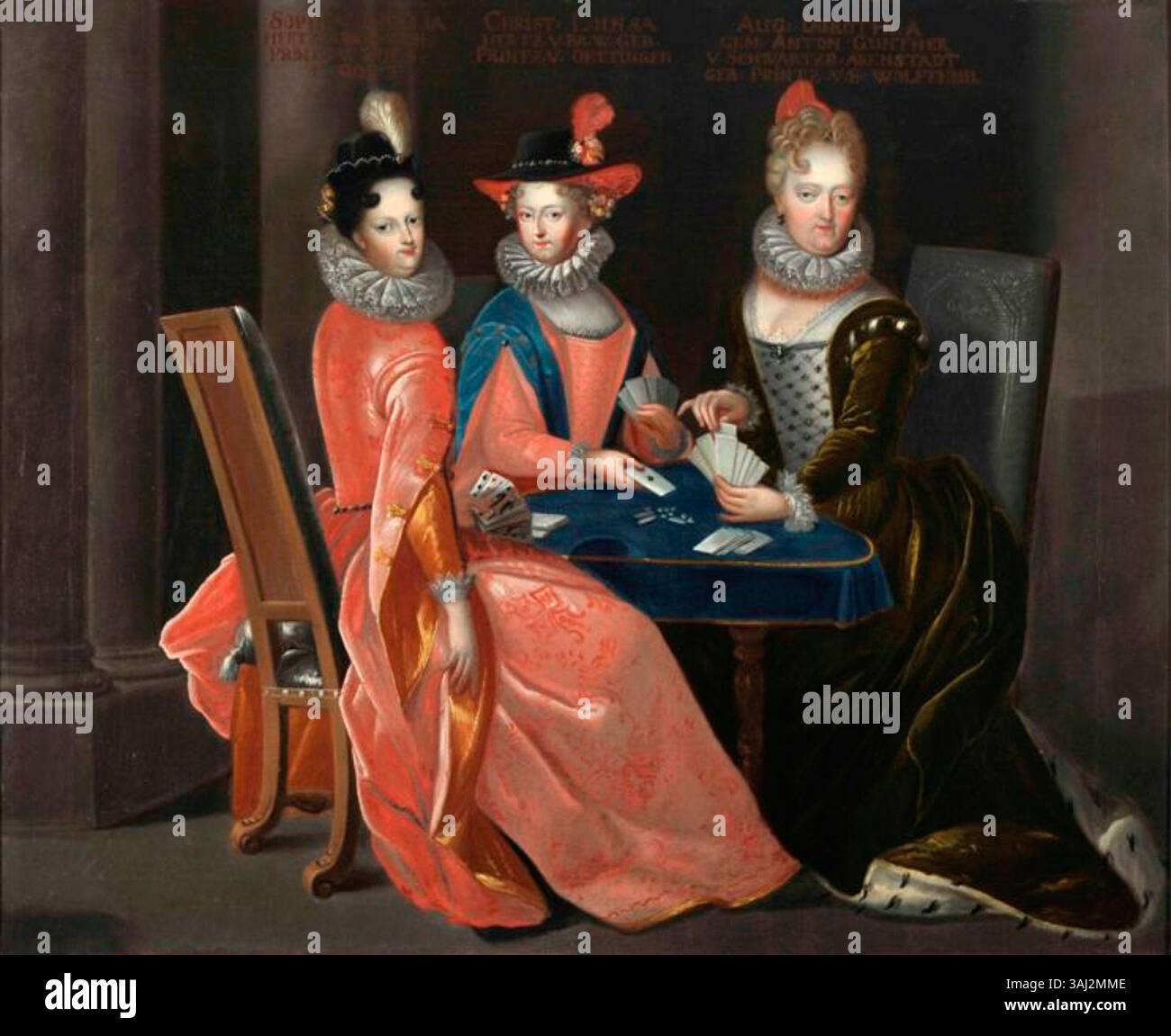 A portrait of the three princesses of Brunswick-Lüneburg, painted ...