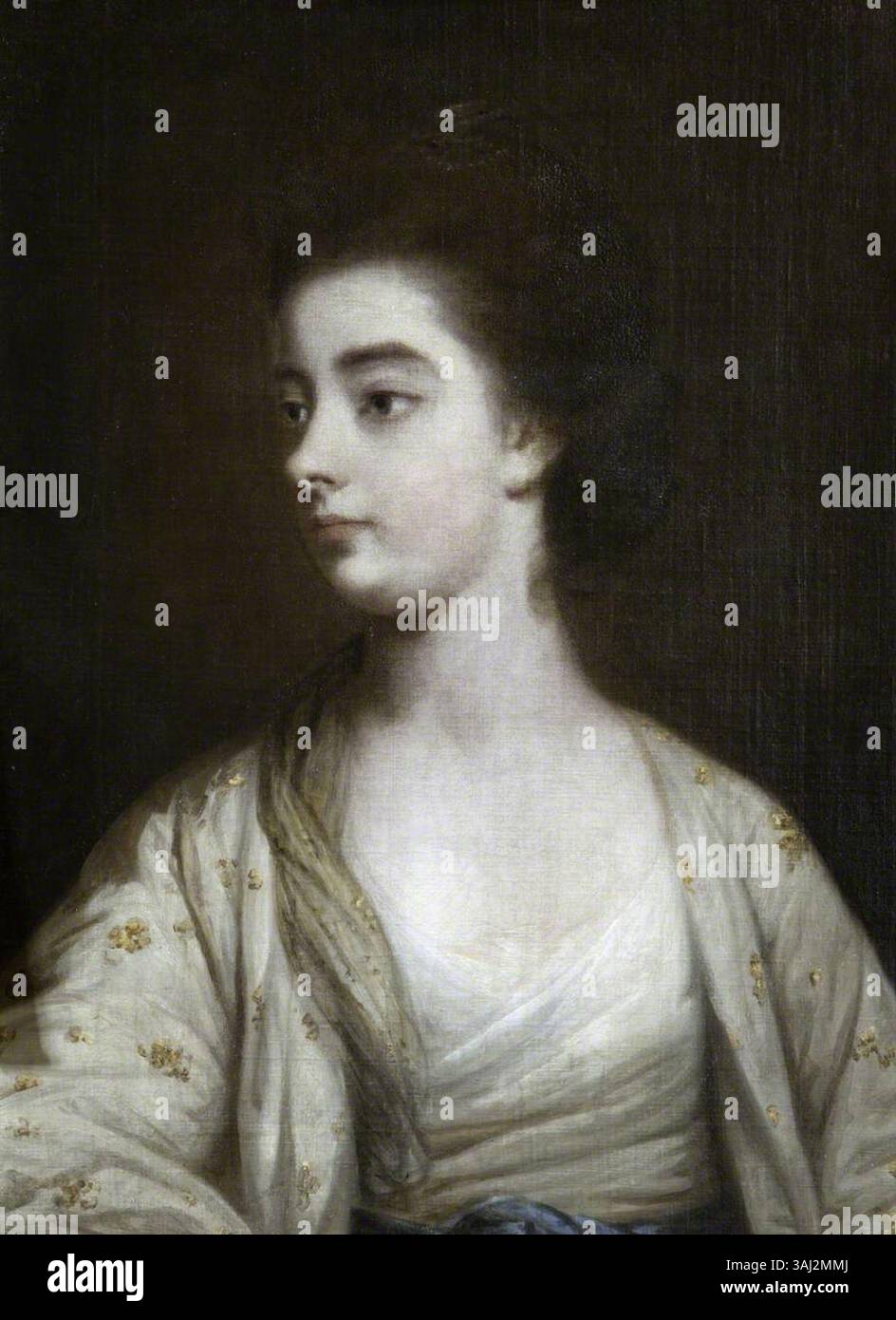 This portrait, created between 1730 and 1740, depicts Emma Cornewall ...