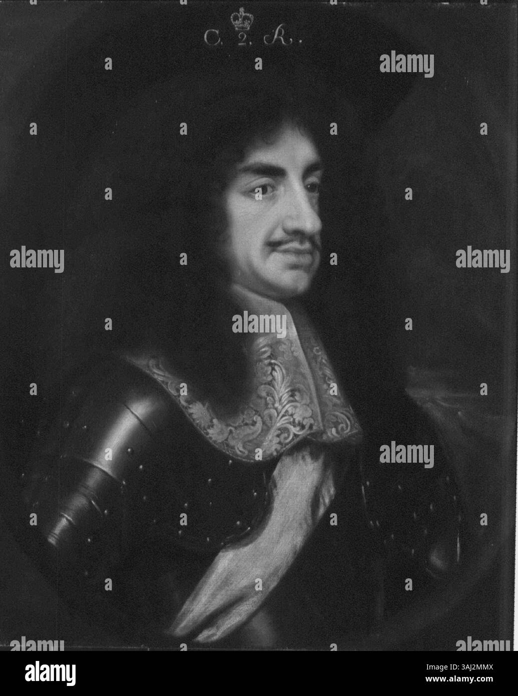 This 17th-century portrait, created between 1650 and 1700, depicts ...