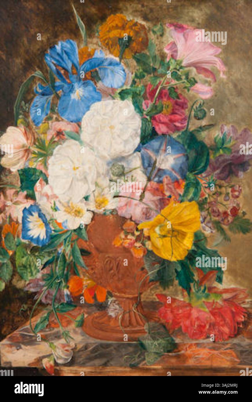 In this 1840s still life by Emily Stannard, a butterfly rests on ...