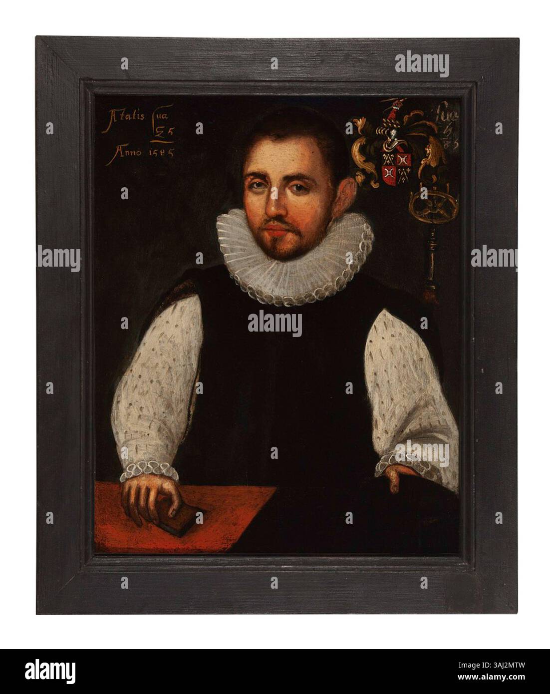This 1585 painting by an anonymous Dutch artist depicts a 25-year-old ...