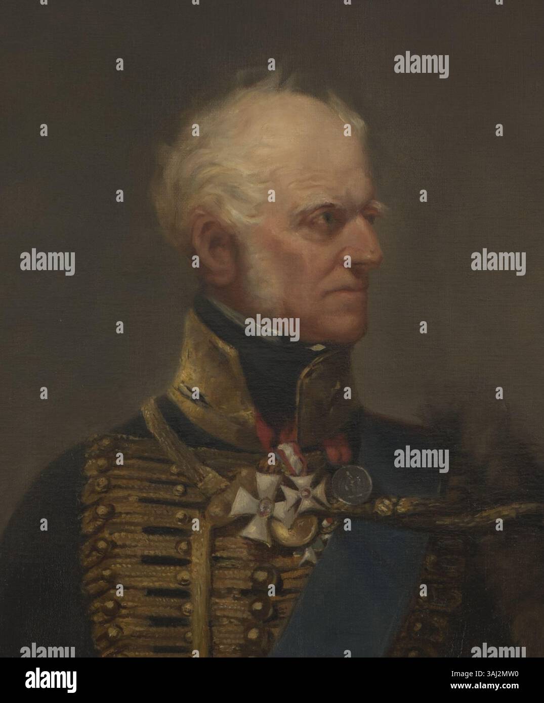This 1853 portrait of Field Marshal Henry William Paget, 1st Marquess of Anglesey and 2nd Earl ...