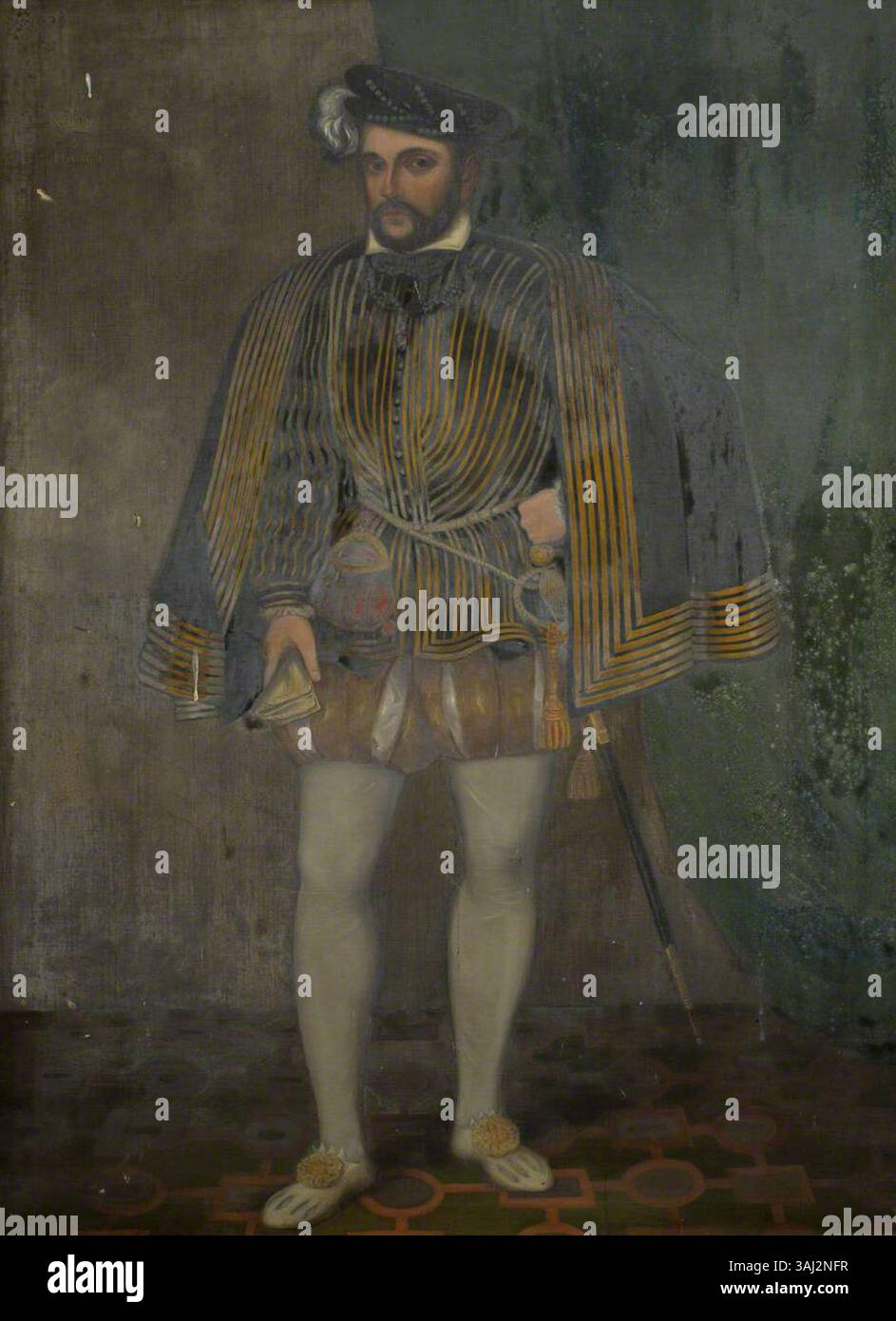 A portrait of King Henri II of France, created after François Clouet's ...