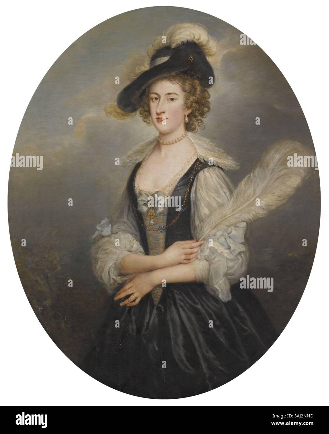 This 18th-century portrait by William Hoare of Bath depicts Susanna ...