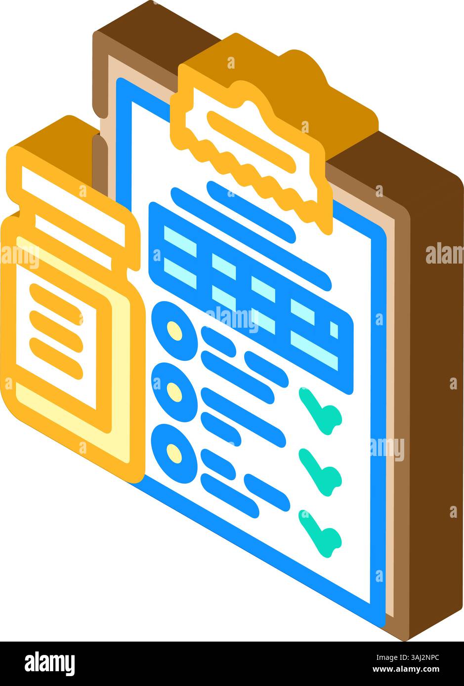 pharmacy inventory pharmacist isometric icon vector illustration Stock ...