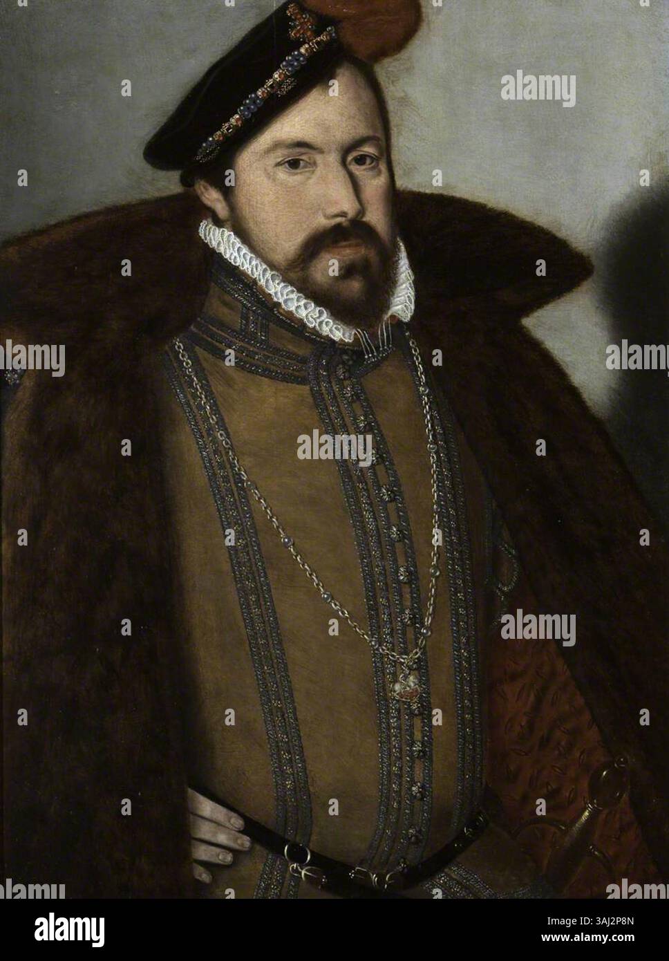 This portrait, painted between 1530 and 1569, is thought to represent ...