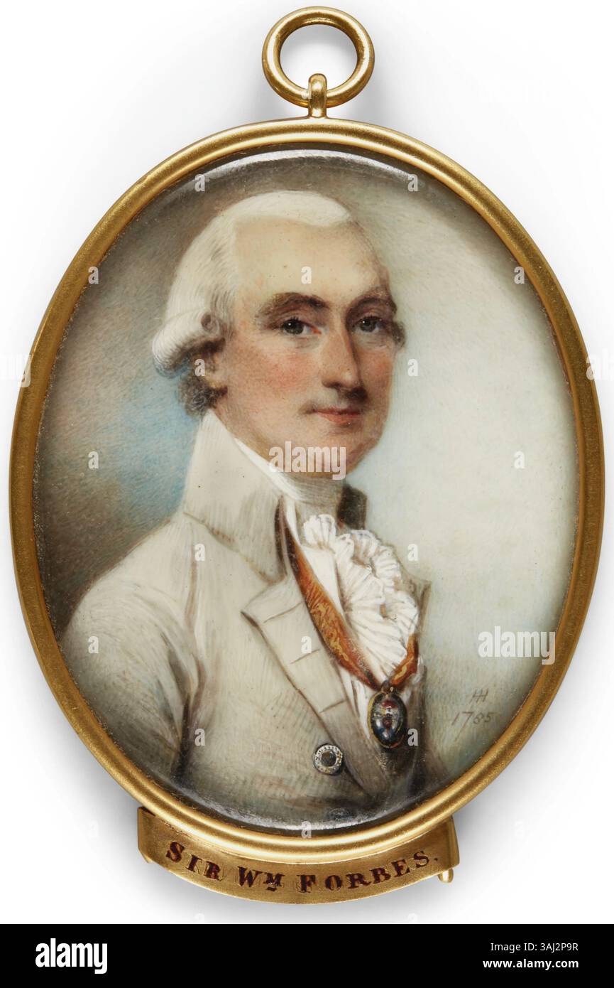This 1785 portrait by Horace Hone depicts Sir William Forbes, 6th ...