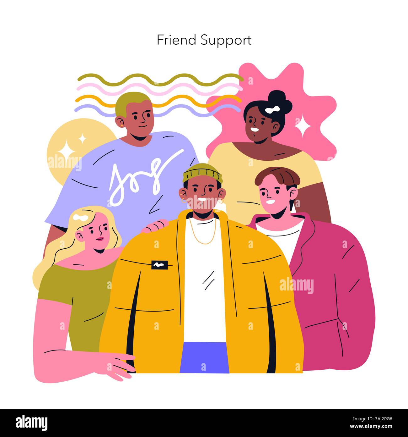 A group of friends stands together, showcasing the importance of ...