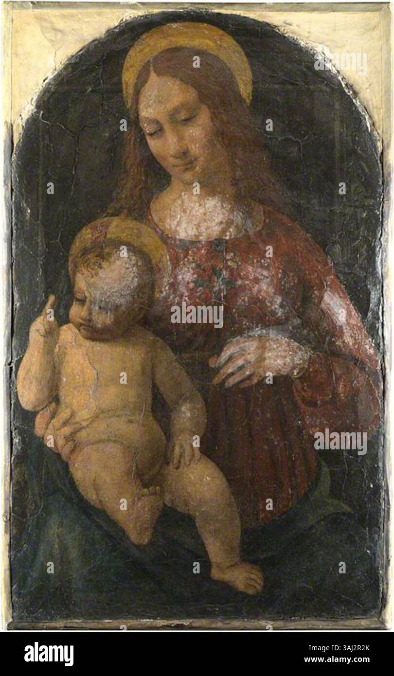 This religious painting, attributed to the Italian School, dates from ...