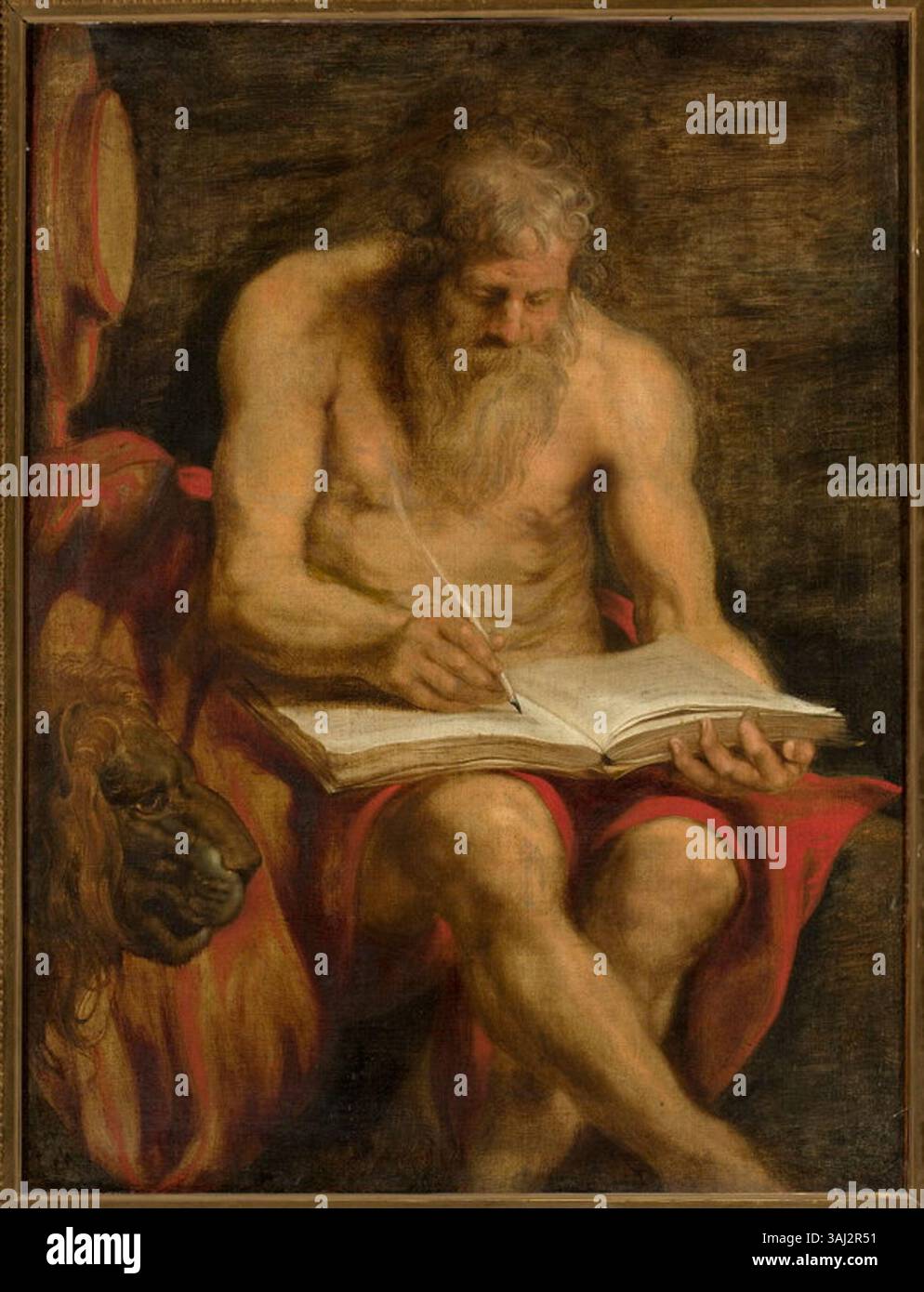 This 17th-century painting, attributed to a follower of Peter Paul ...