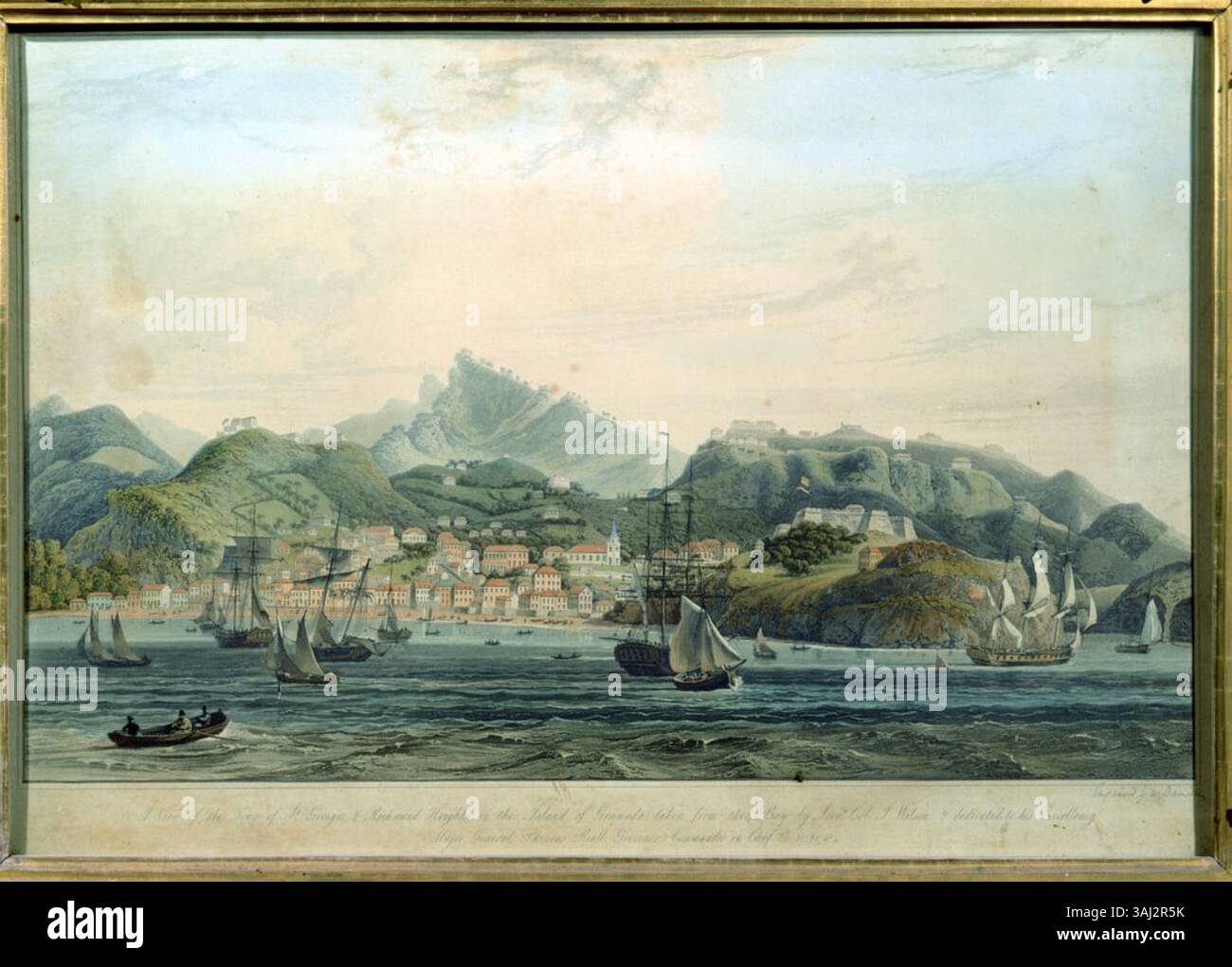 This 1819 lithograph, created by William Daniell after Lieutenant ...