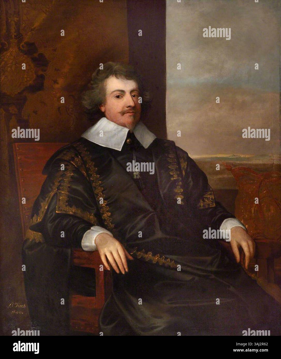Portrait of John Finch, 1st Baron Finch of Fordwich, Speaker of the ...