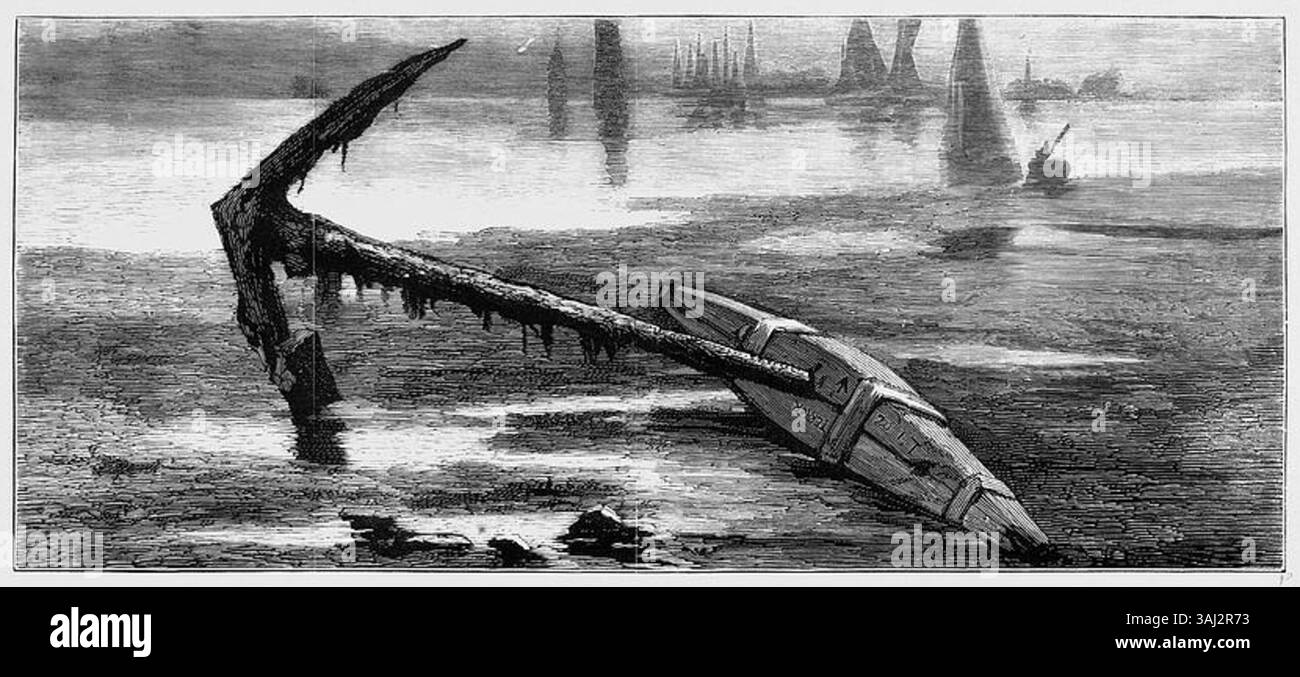 This 1881 wood engraving shows a relic from the Franklin Arctic ...