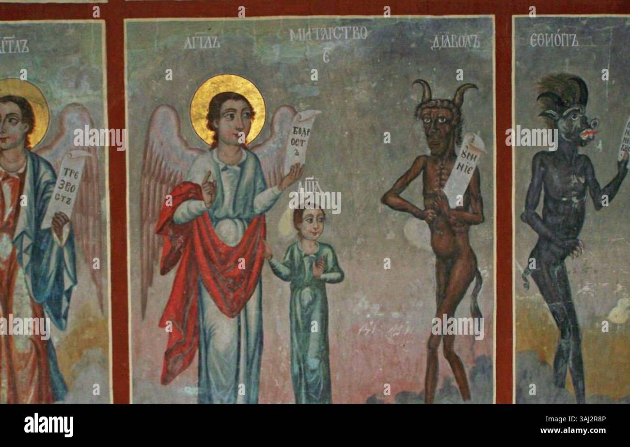 The Saint Mary fresco by Toma Vishanov and Dimitar Molerov, completed ...