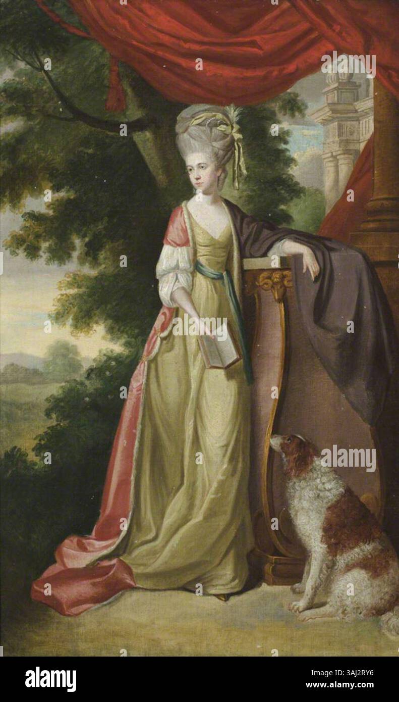 Attributed to Edward Alcock, this portrait of Elizabeth Delaval, Lady ...