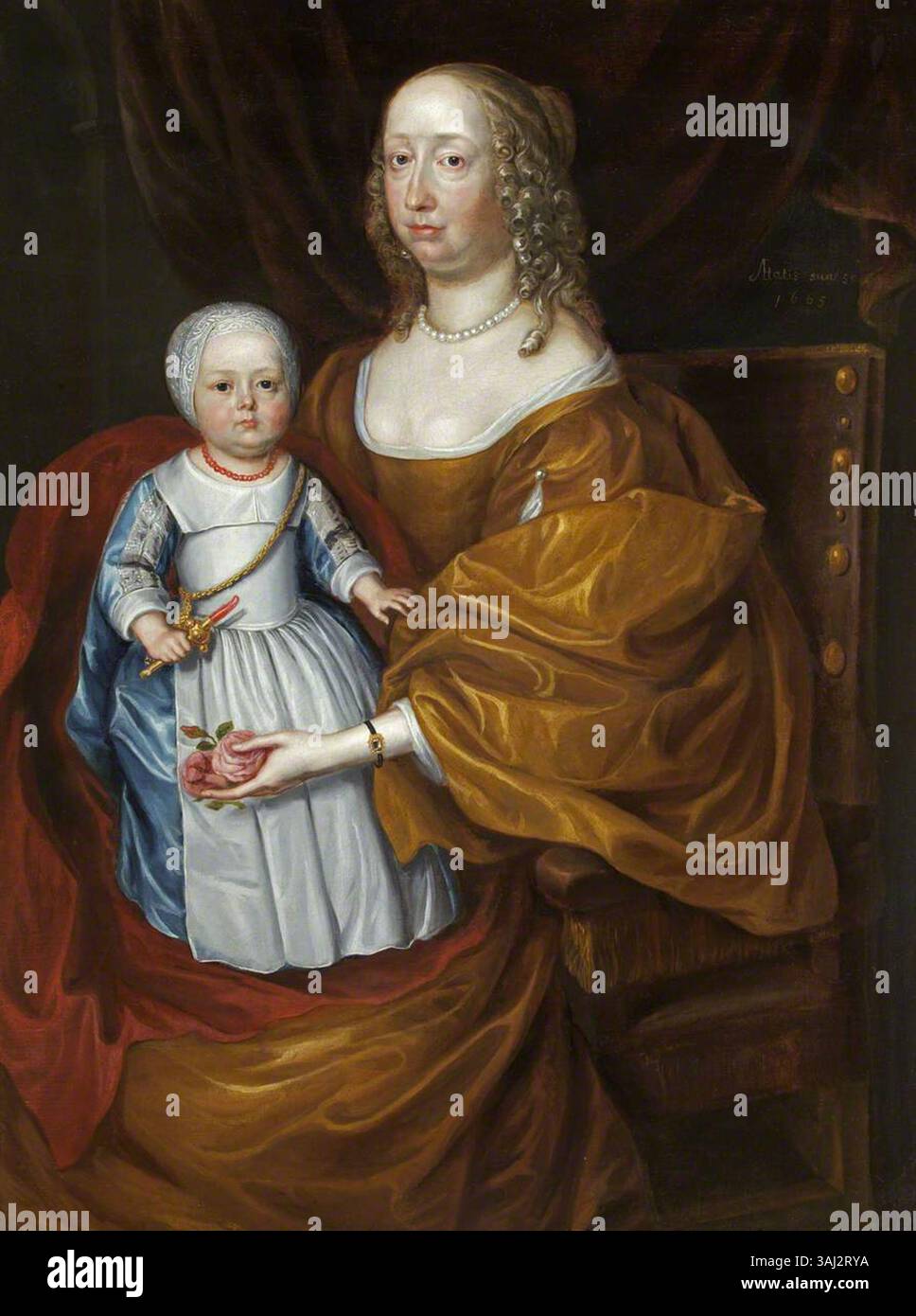 This 1665 portrait by an anonymous British artist shows Elizabeth ...
