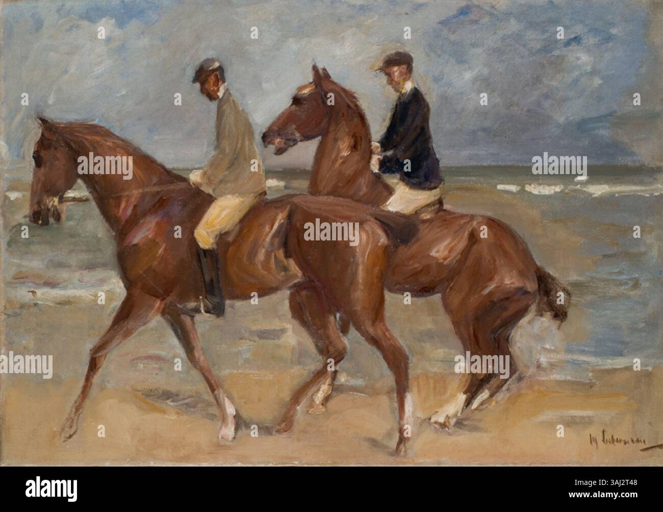 Max Liebermann’s 1910 painting ‘Two Riders on the Beach to the Left ...