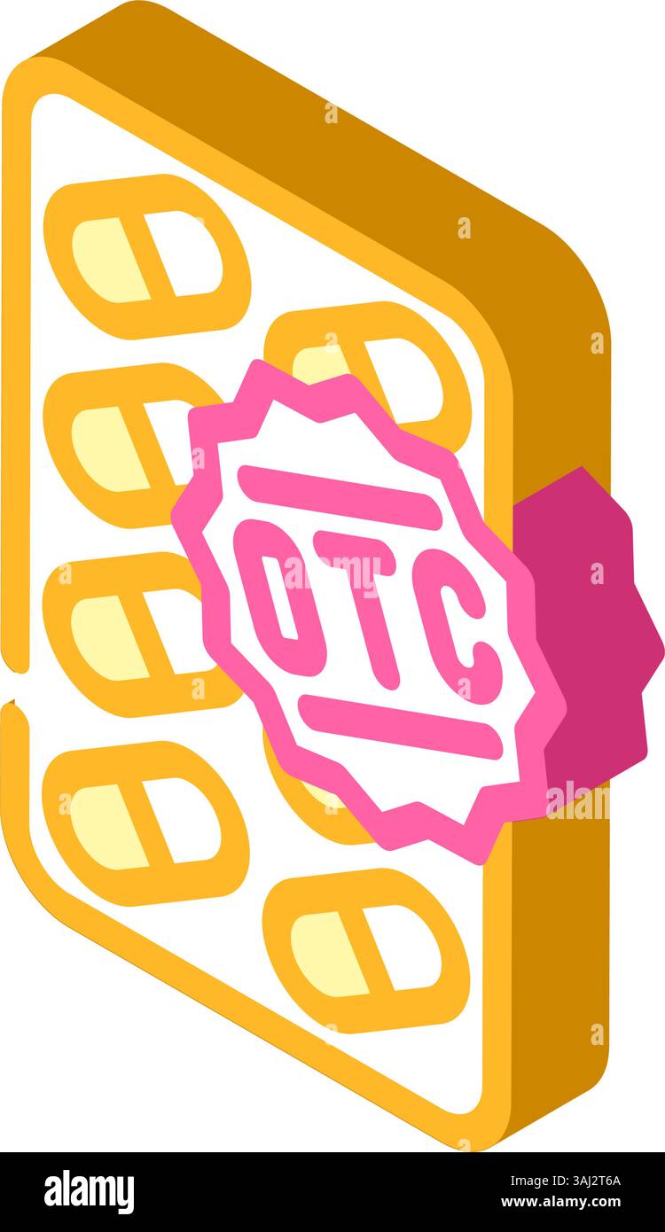 over the counter meds pharmacist isometric icon vector illustration ...