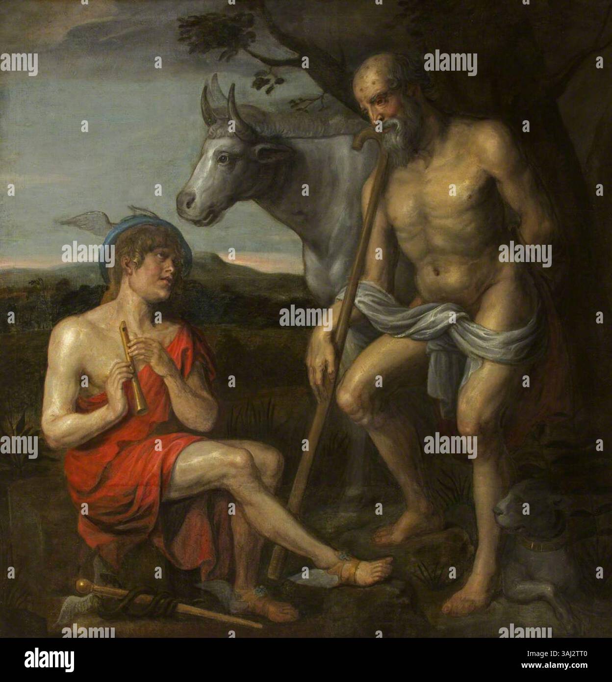 This 17th-century painting, based on an engraving by Hubertus Quellinus ...