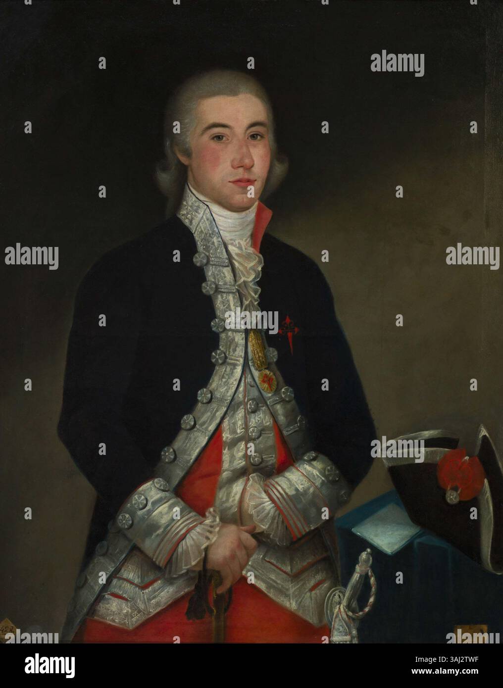 This circa 1795 anonymous portrait shows Manuel Godoy, a Spanish prime ...