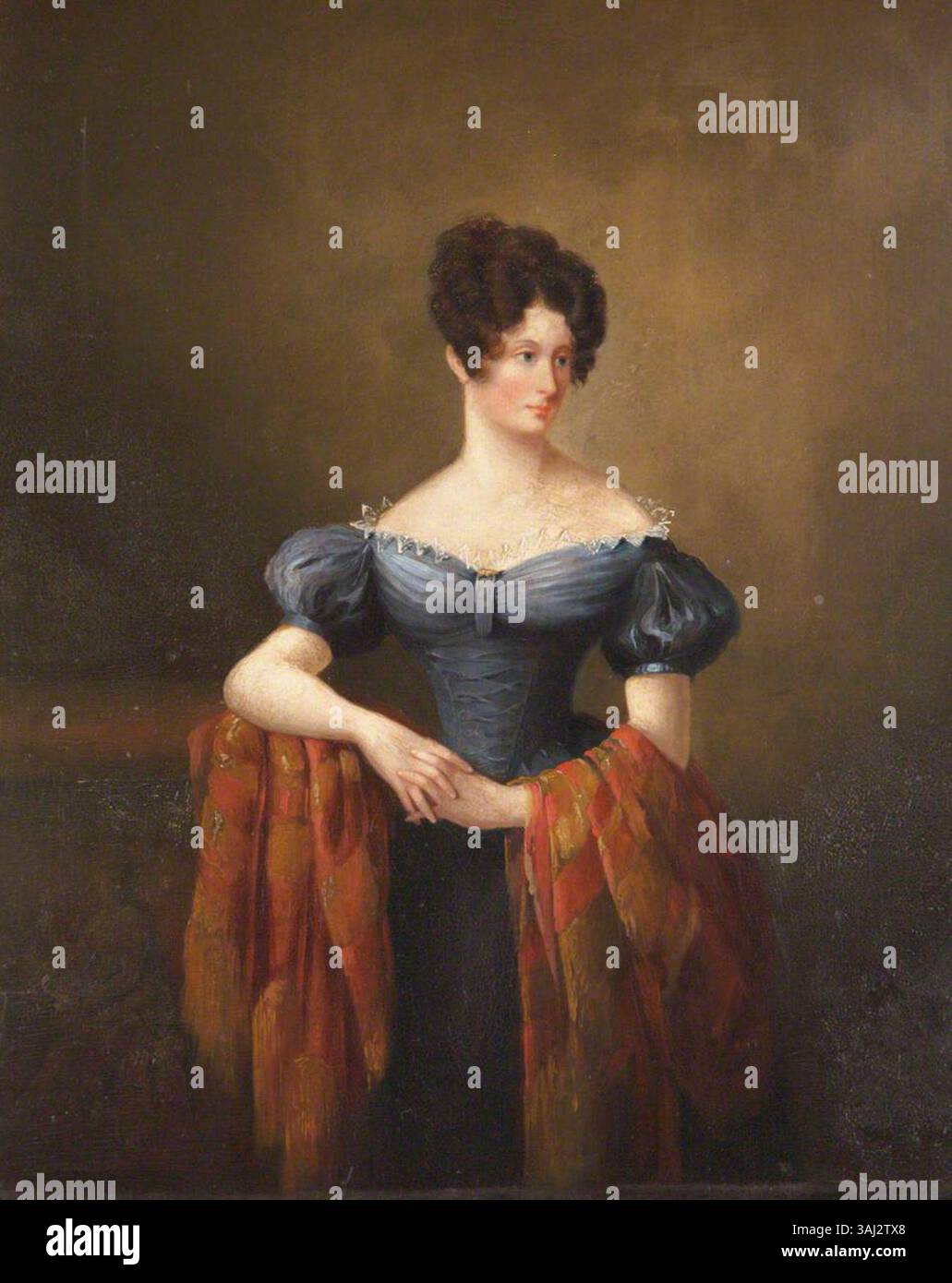 This portrait, painted circa 1830, depicts Mary Ann Sophia Chichester ...