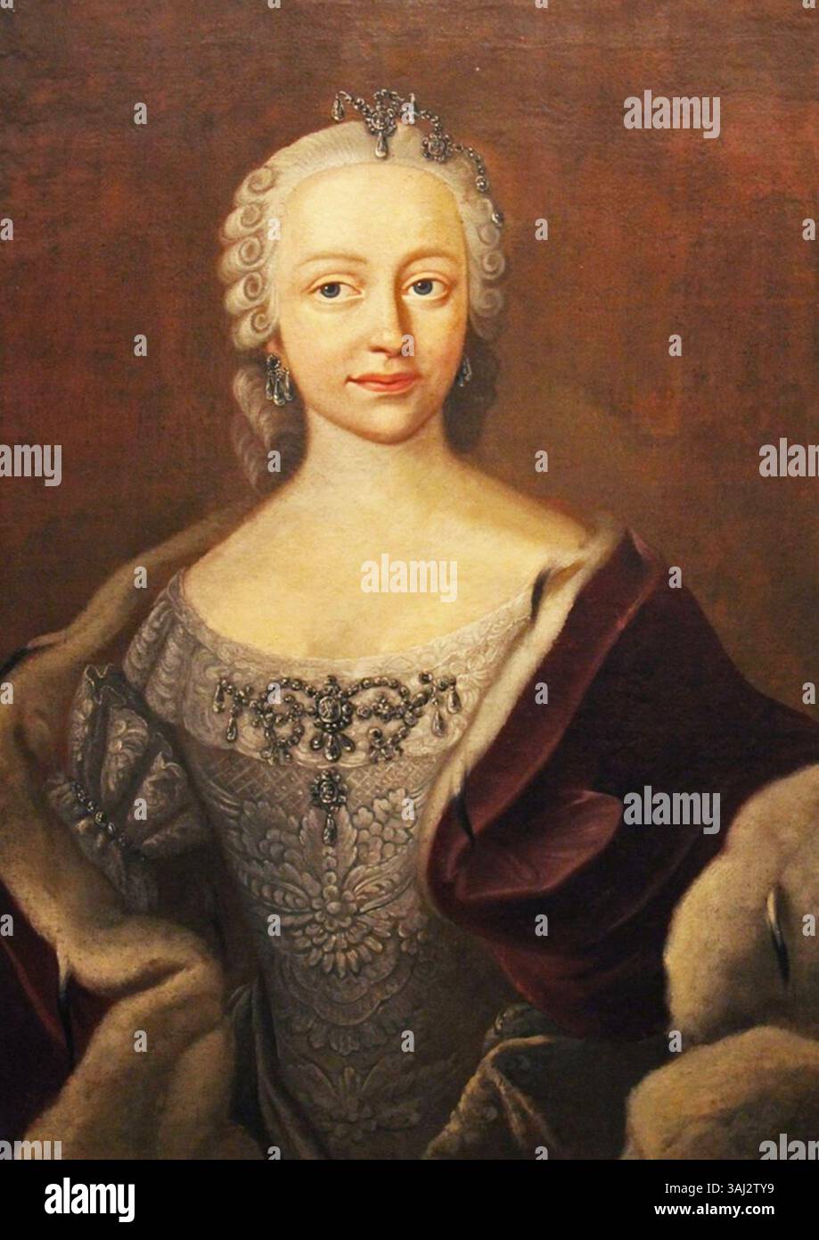 A portrait of Sophie Antonia of Brunswick-Wolfenbuttel, Duchess of Saxe ...