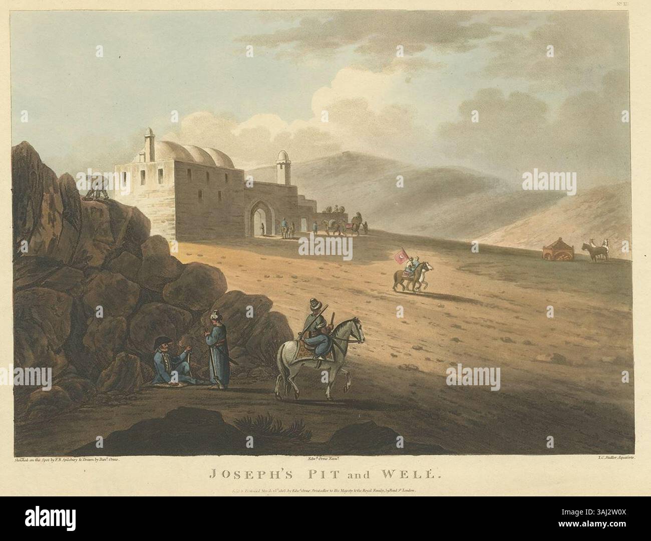 Joseph's Pit and Well, sketched by Francis Brockell Spilsbury in ...