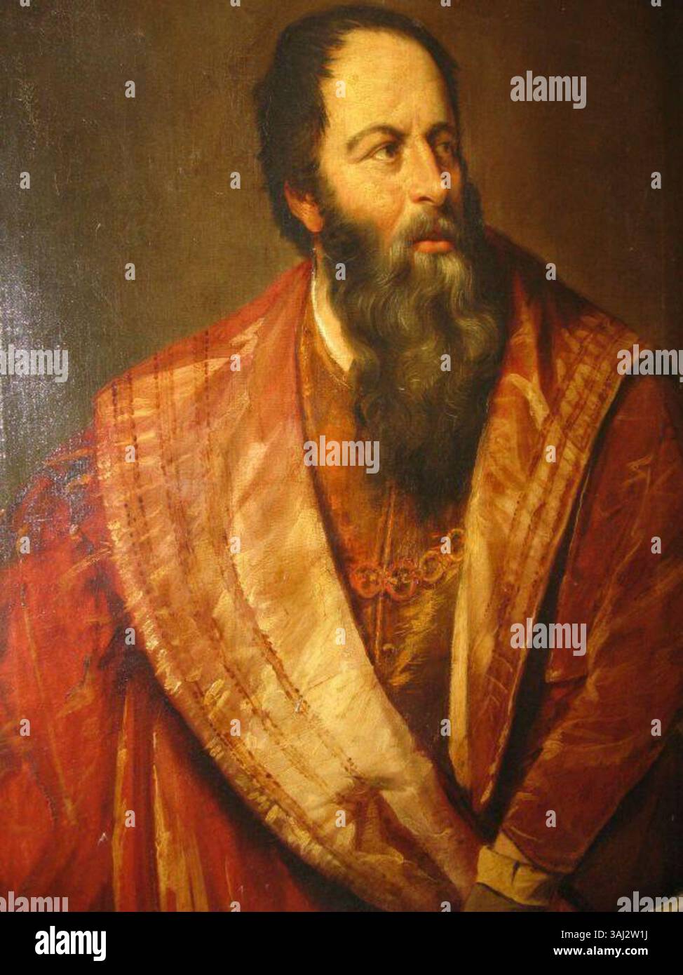 John Gadsby Chapman's oil painting 'Pietro Aretino, the Satirist ...