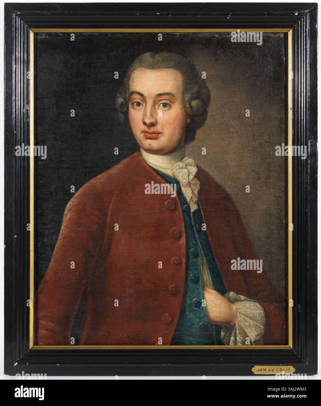A self-portrait by Johan Hendrik de Grijs (1741-1813), painted between ...