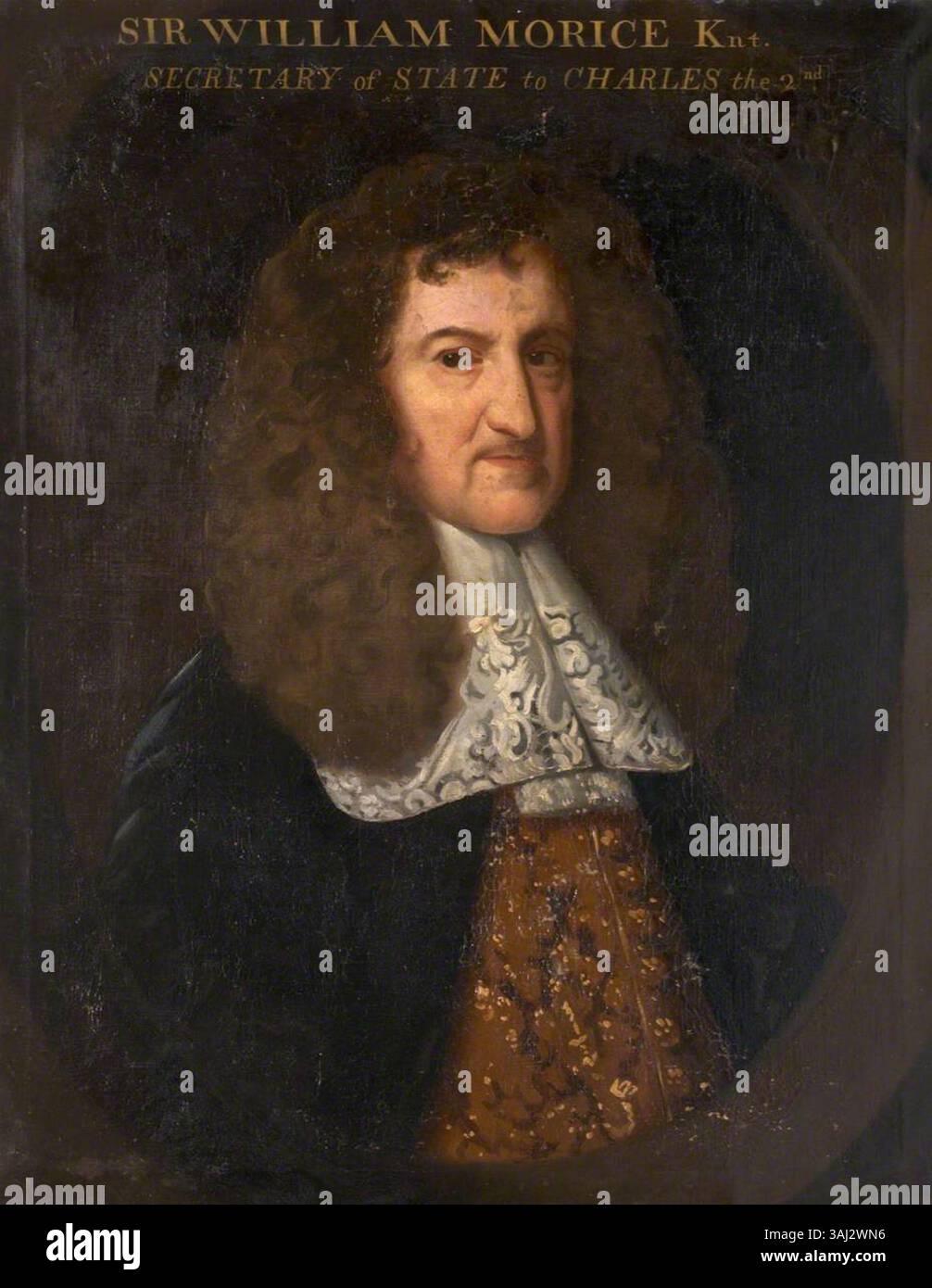 A portrait of Sir William Morice, PC, MP (1602-1676), painted after ...