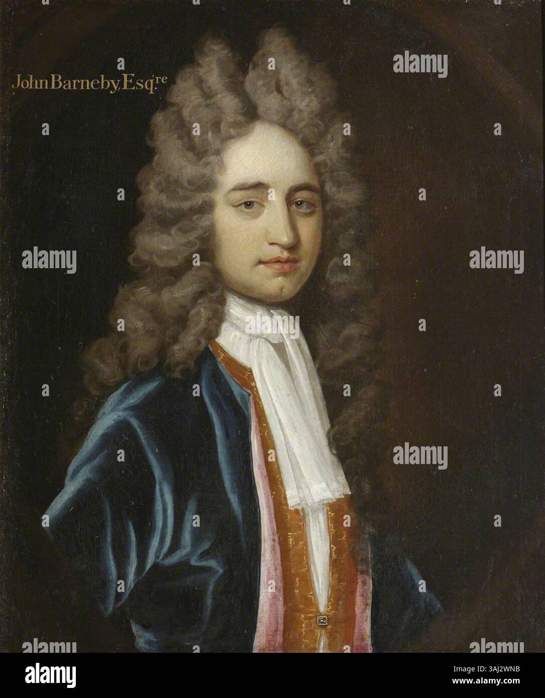 This portrait of John Barneby, an English figure from 1684 to 1726 ...