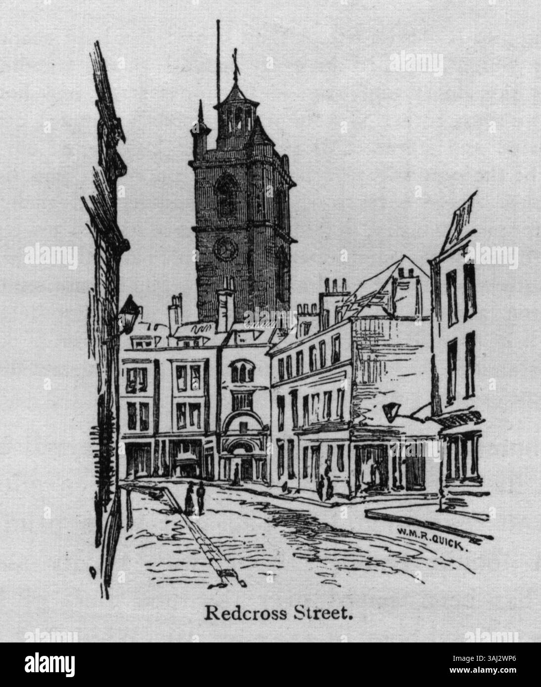 An illustration of Redcross Street from Augustus Hare's 1878 book ...