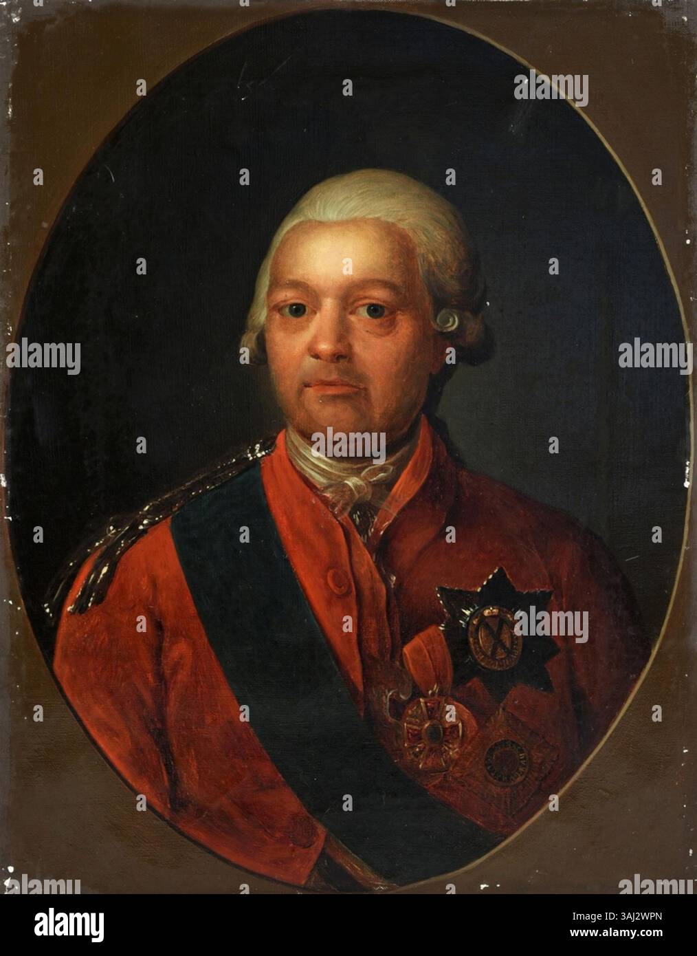 This portrait of Panin Petr Ivanovich, created by an unknown artist in the 19th century, depicts ...