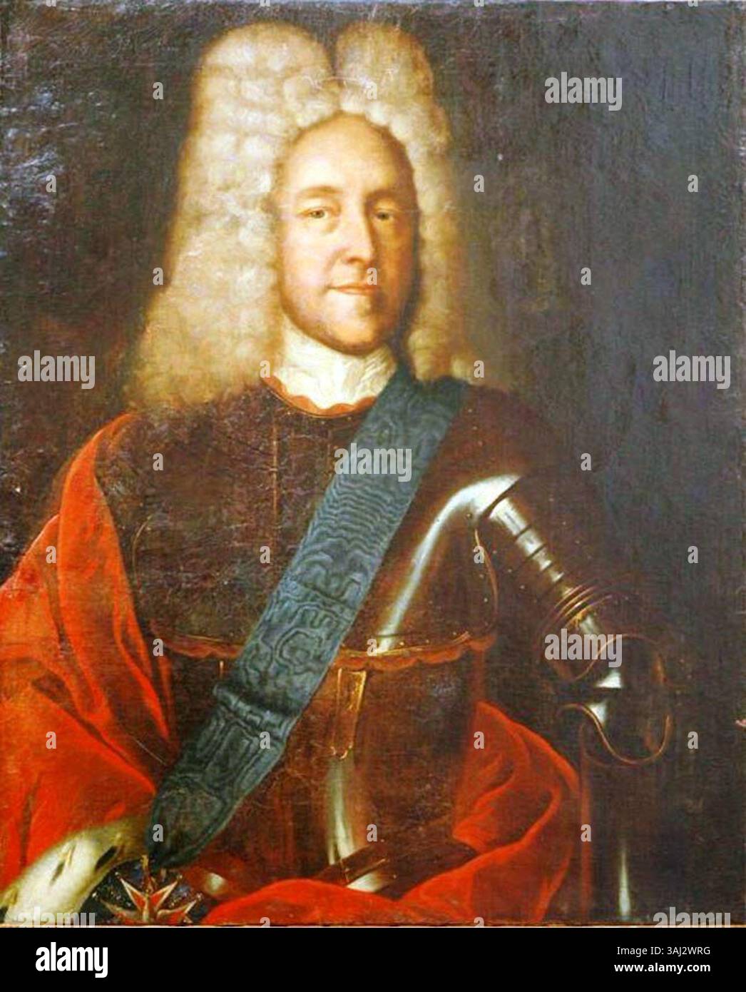 This portrait of Troubetskoy Yuriy Yurievich (1668-1739), by an unknown ...