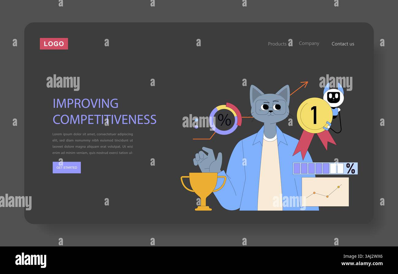 AI for Managers concept. Illustrates strategies for improving ...