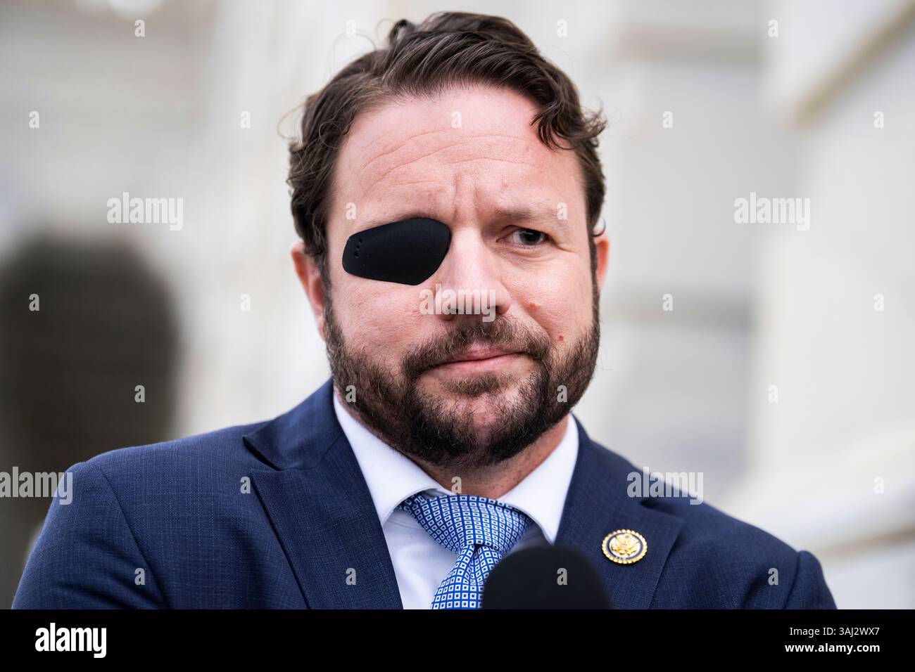 UNITED STATES - APRIL 10: Rep. Dan Crenshaw, R-Texas, talks with ...