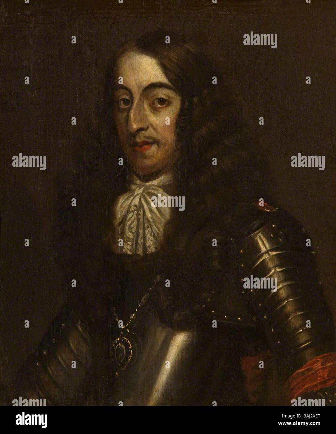 A portrait of King William III, painted between circa 1675 and 1685 ...