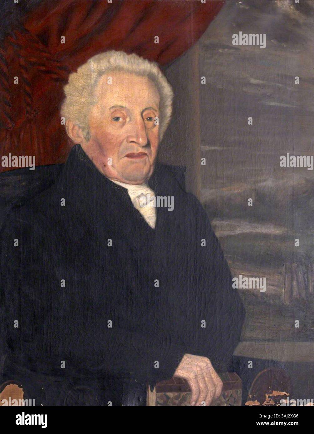 This 19th-century portrait depicts Reverend Samuel Reichel, showcasing ...