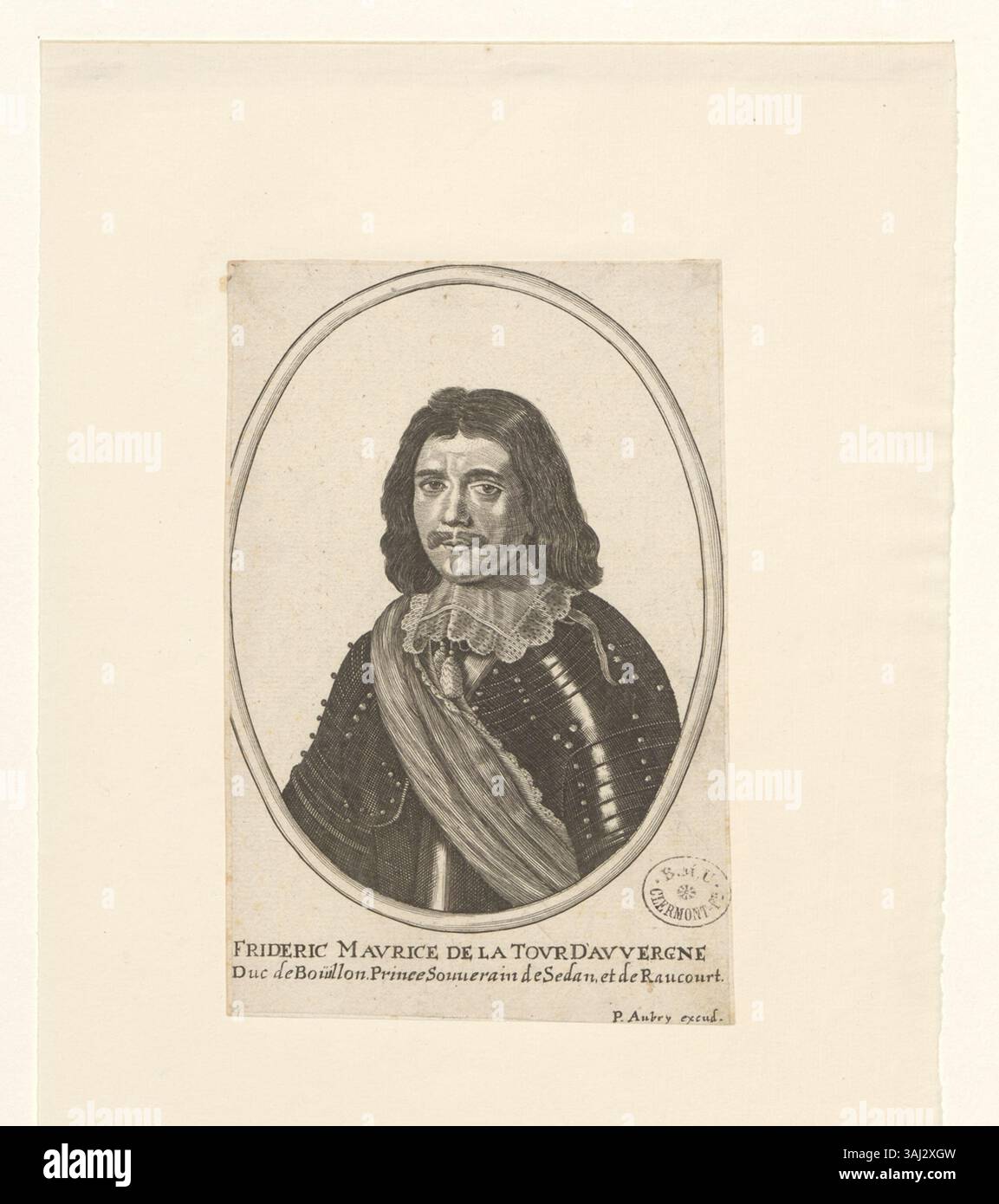 A print from the Boyer collection featuring Frédéric Maurice de La Tour ...