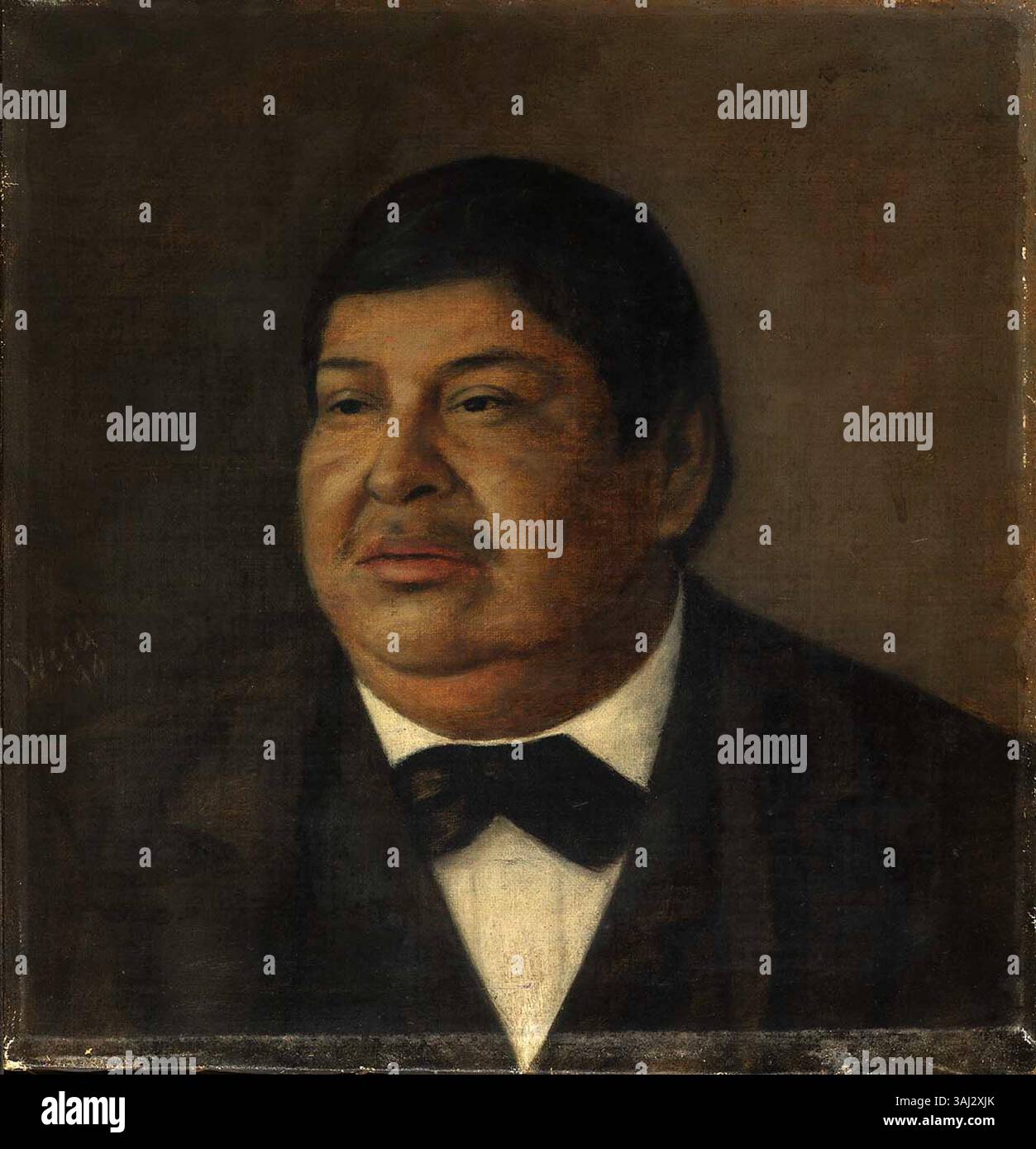 This portrait of Andrew John, attributed to an anonymous artist, was ...