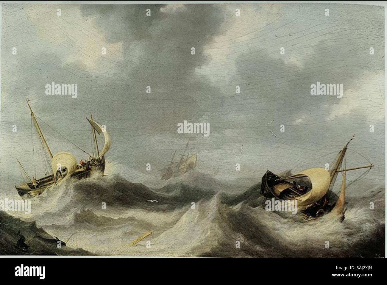 Bonaventura Peeters’ 'Schepen op een stormachtige zee' from 1635 ...