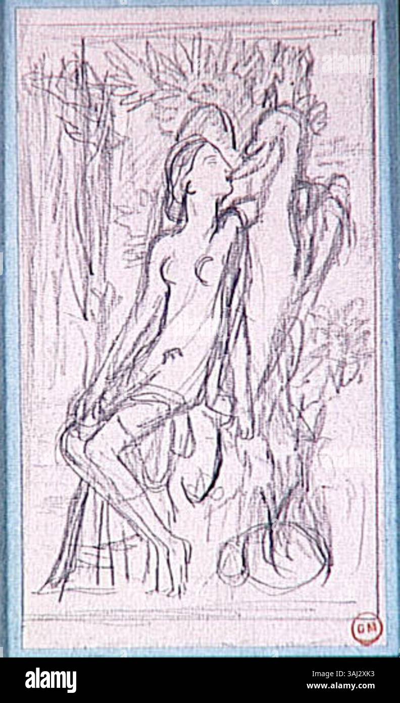 Gustave Moreau's 'Leda et le cygne' (Leda and the Swan) depicts the ...