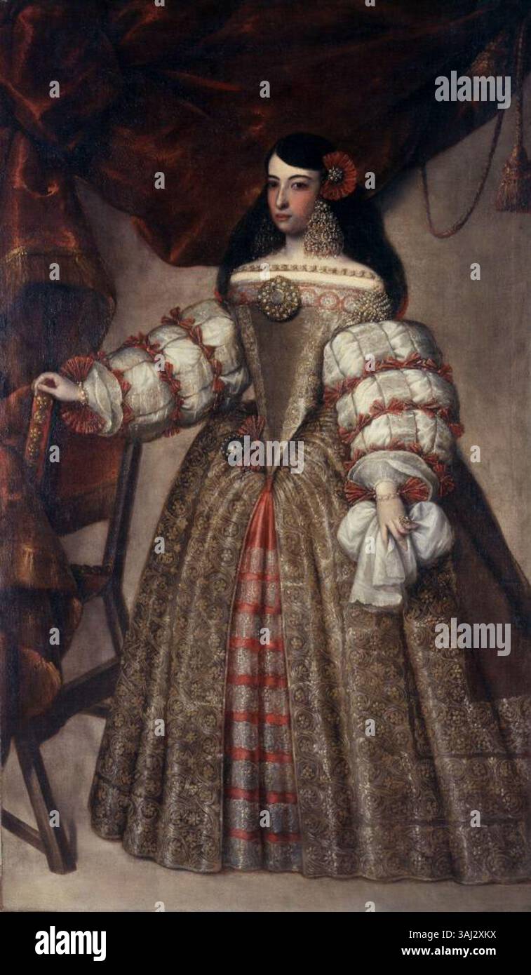 This 17th-century portrait depicts Antonia María de la Cerda, Duchess ...
