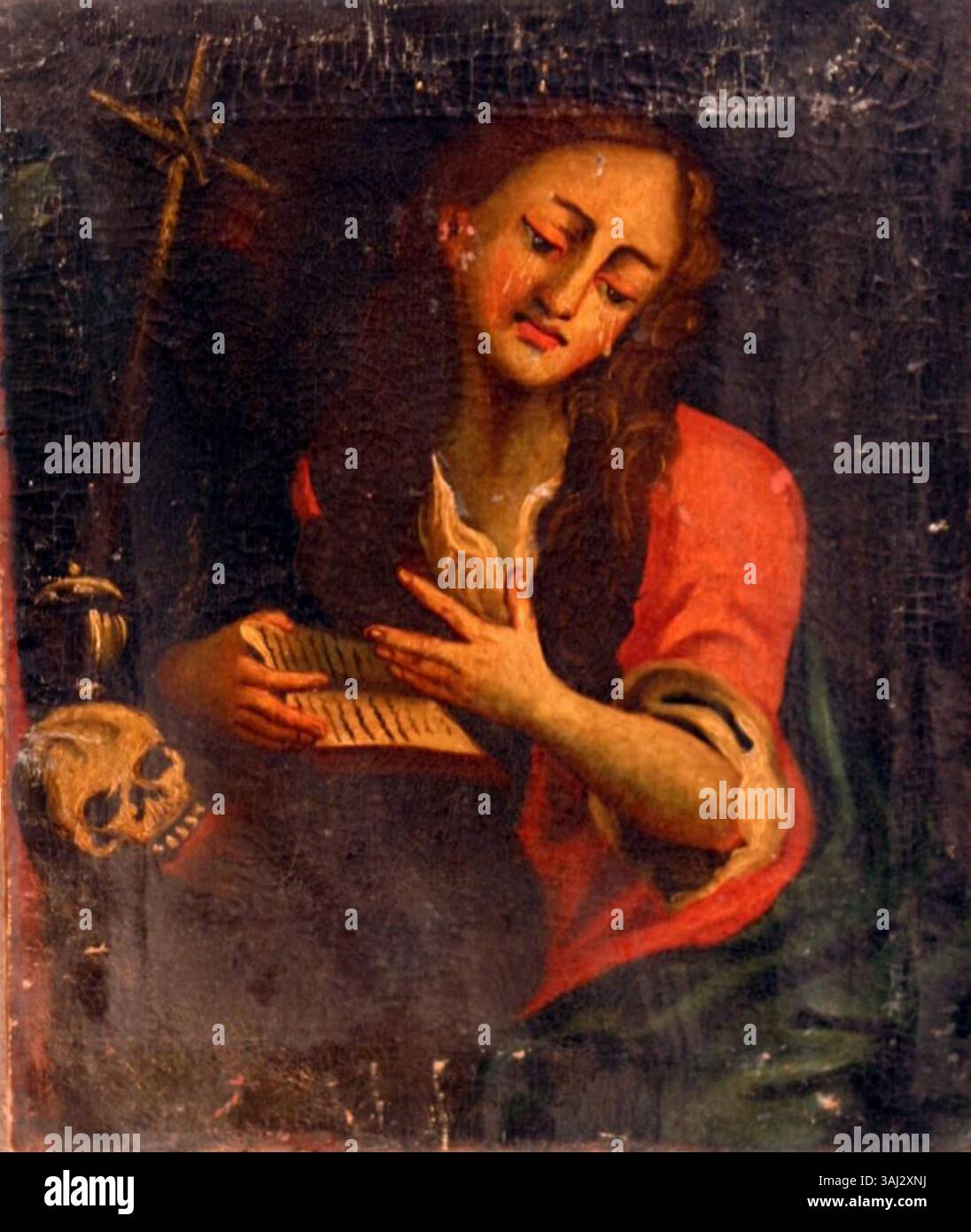 A 19th-century oil painting of Penitent Mary Magdalene, housed in the ...